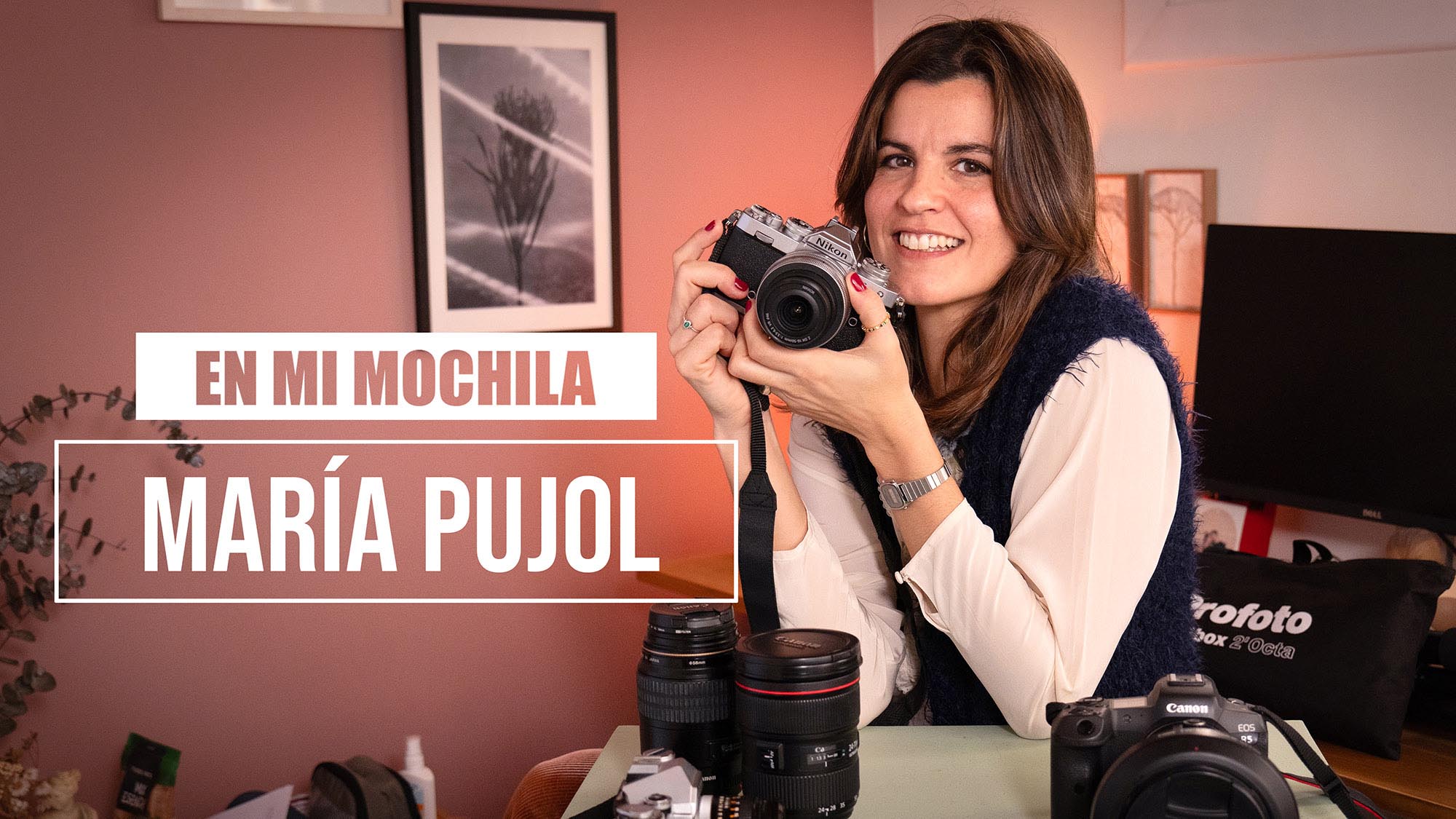 El equipo de una fotógrafa de arquitectura e interiorismo. En mi mochila: María Pujol - PHOTOLARI